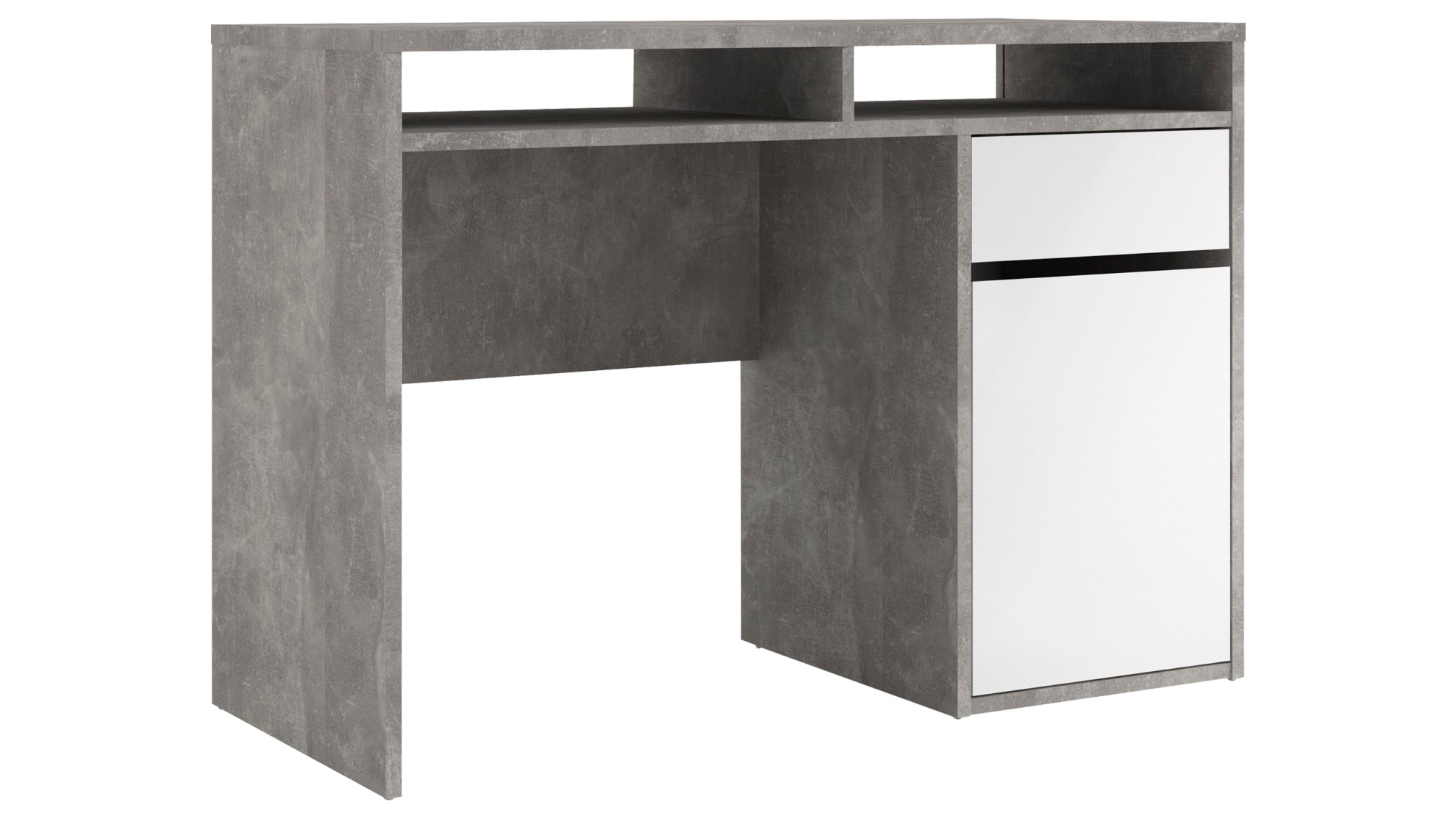 FUNCTION-työpöytä laatikolla ja ovella (betoni) - Työpöydät | Sotka