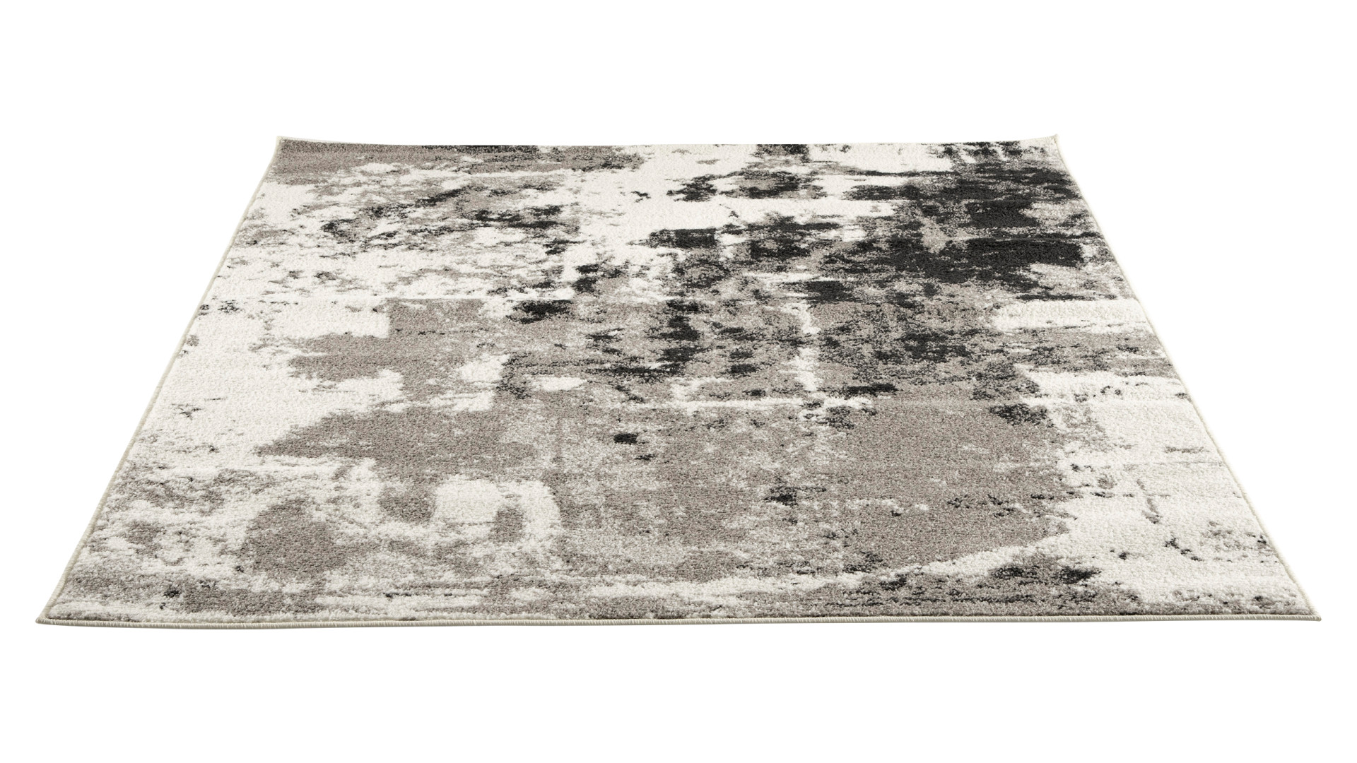 KAIRO-matto, 133 x 190 cm (harmaa/valkoinen) - Plyysimatot | Sotka