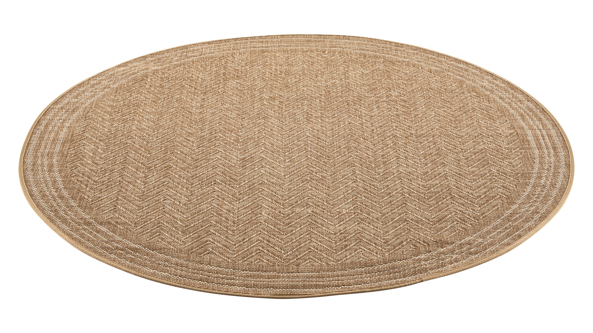 MARIO-matto ⌀120 cm (beige) - Sileät matot | Sotka